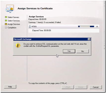 M365 and AZURE Blog: Assigning SSL Certificate for OWA Exchange 2010 Part 2